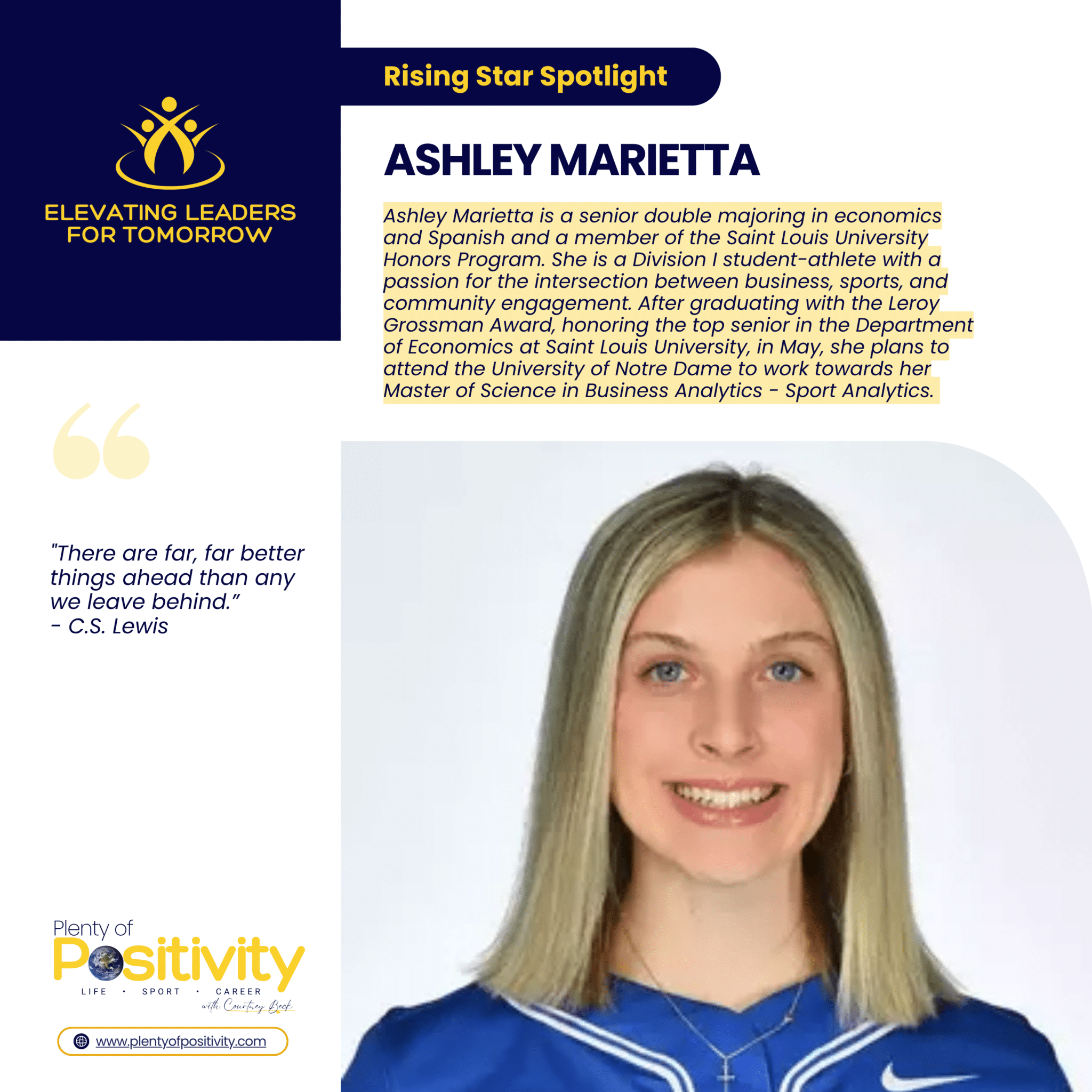 Rising Star Series - Plenty of Positivity