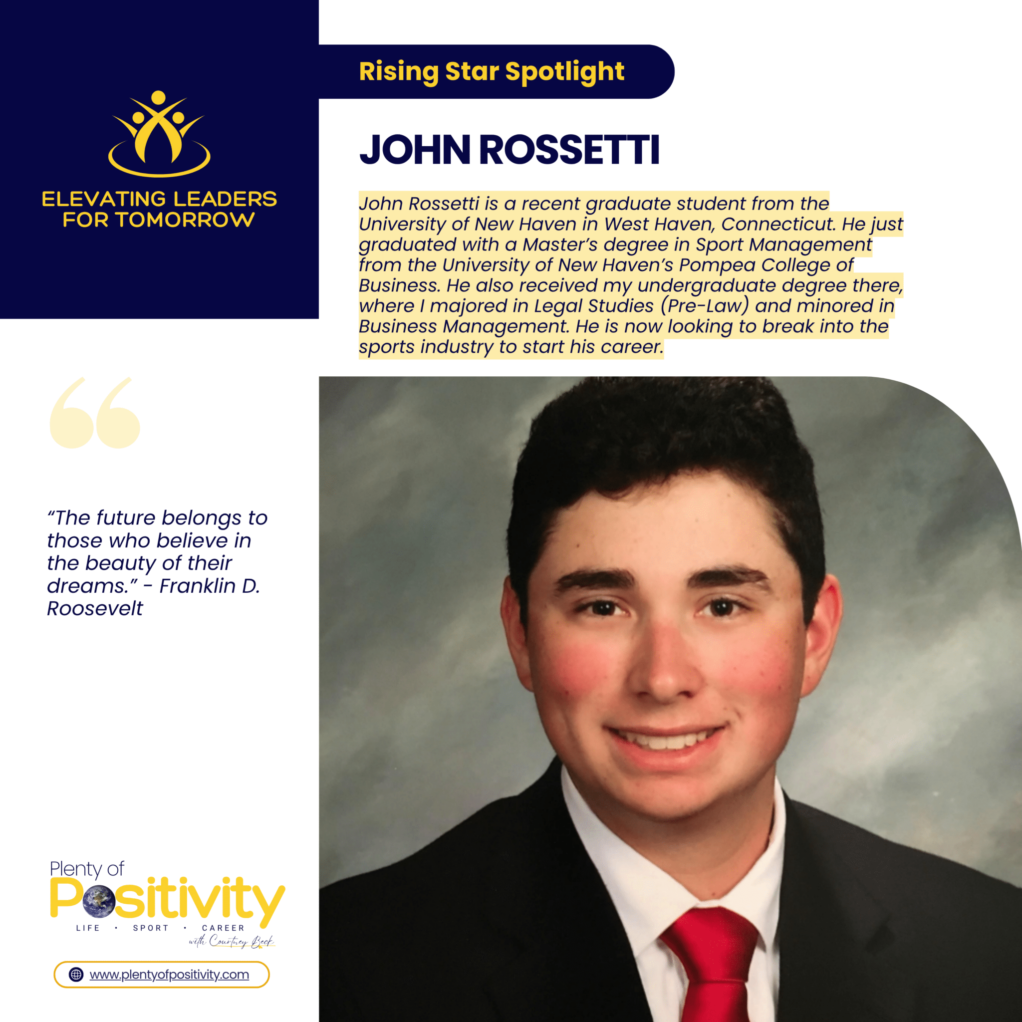 Rising Star Series - Plenty of Positivity