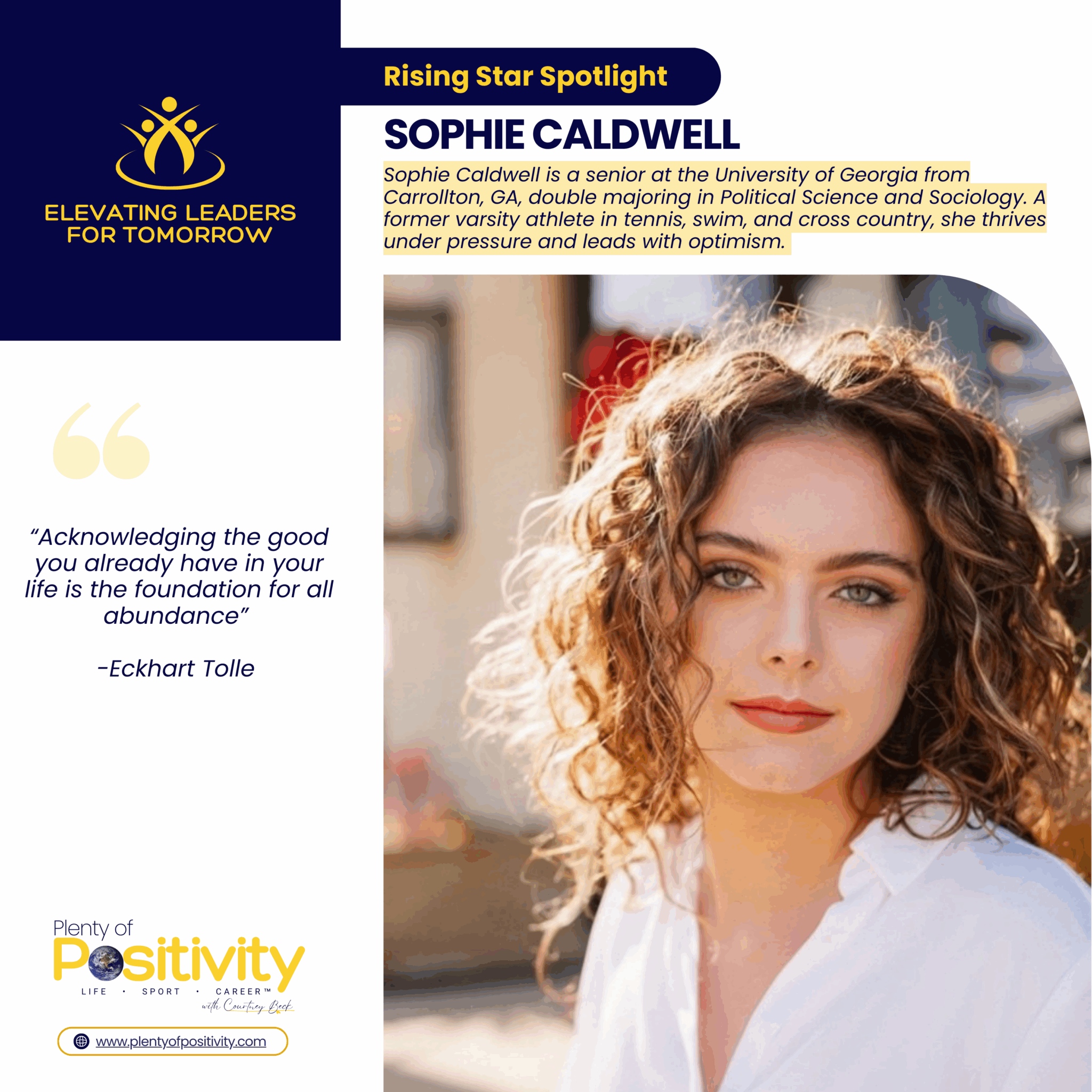 Rising Star Series - Plenty of Positivity